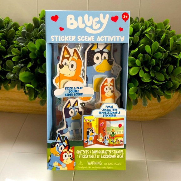 Bluey | Toys | Bluey Foam Character Sticker Scene Actvity Set | Poshmark